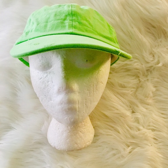 Accessories | New Green Neon Distressed Hat | Poshmark